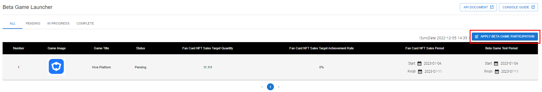 Beta Game Launcher – Developer guides